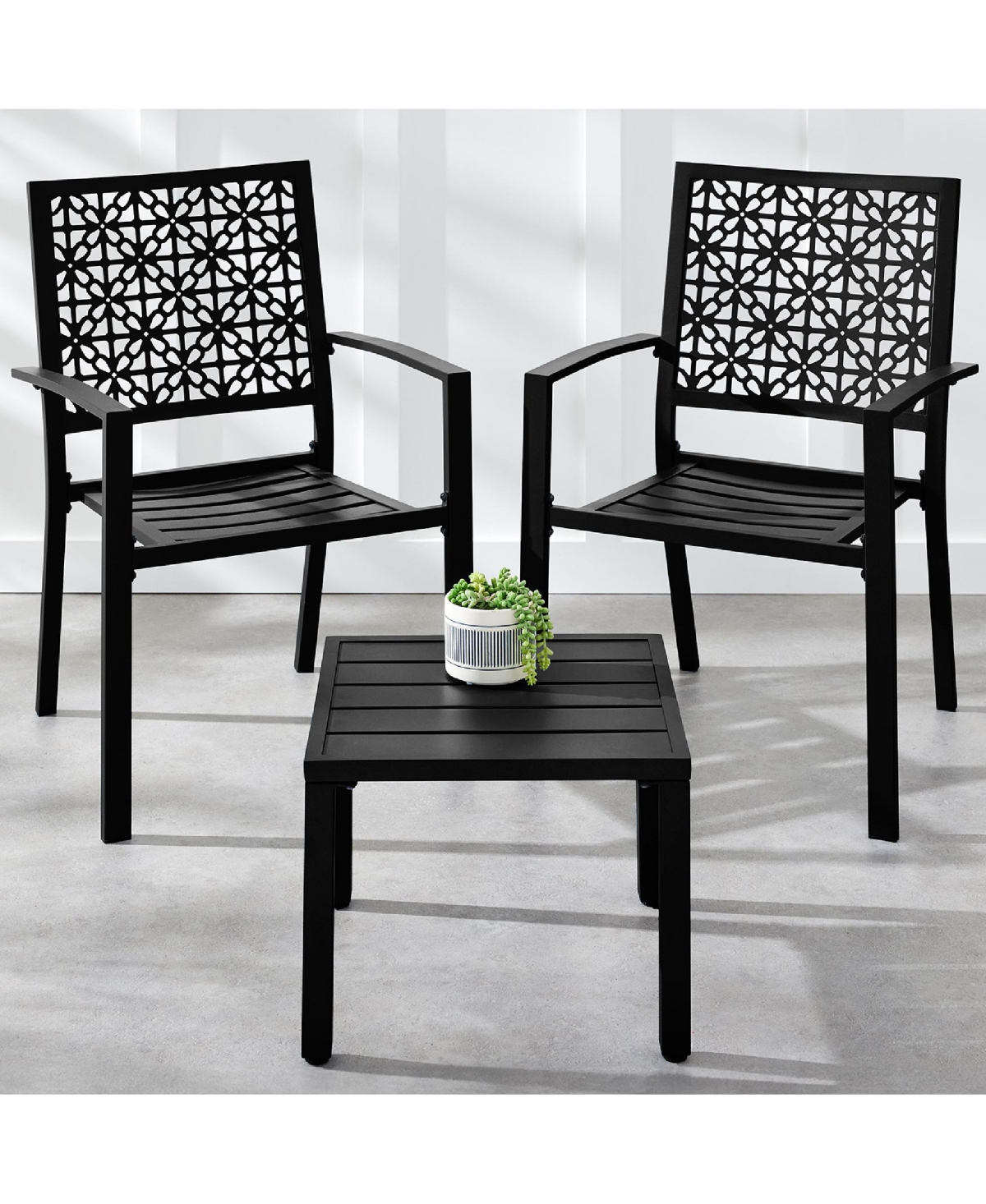 Click here for Best Choice Products 3-Piece Stackable Patio Bistr... prices