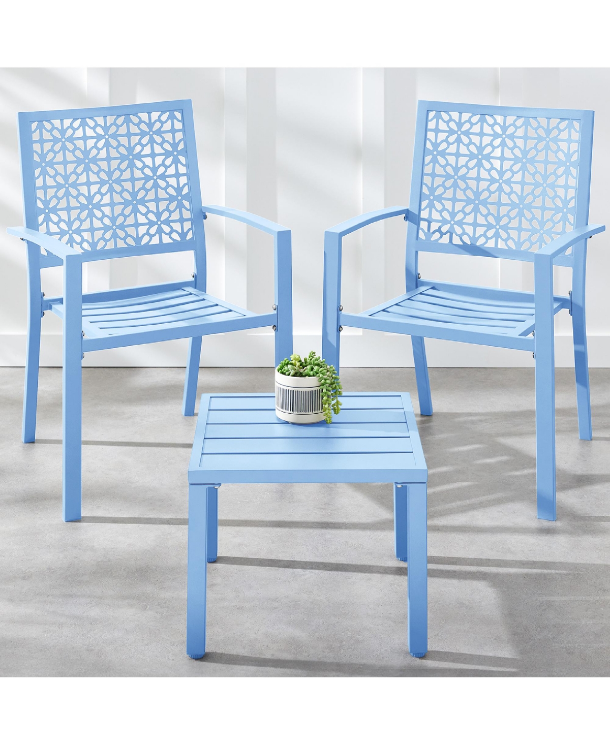 Click here for Best Choice Products 3-Piece Stackable Patio Bistr... prices