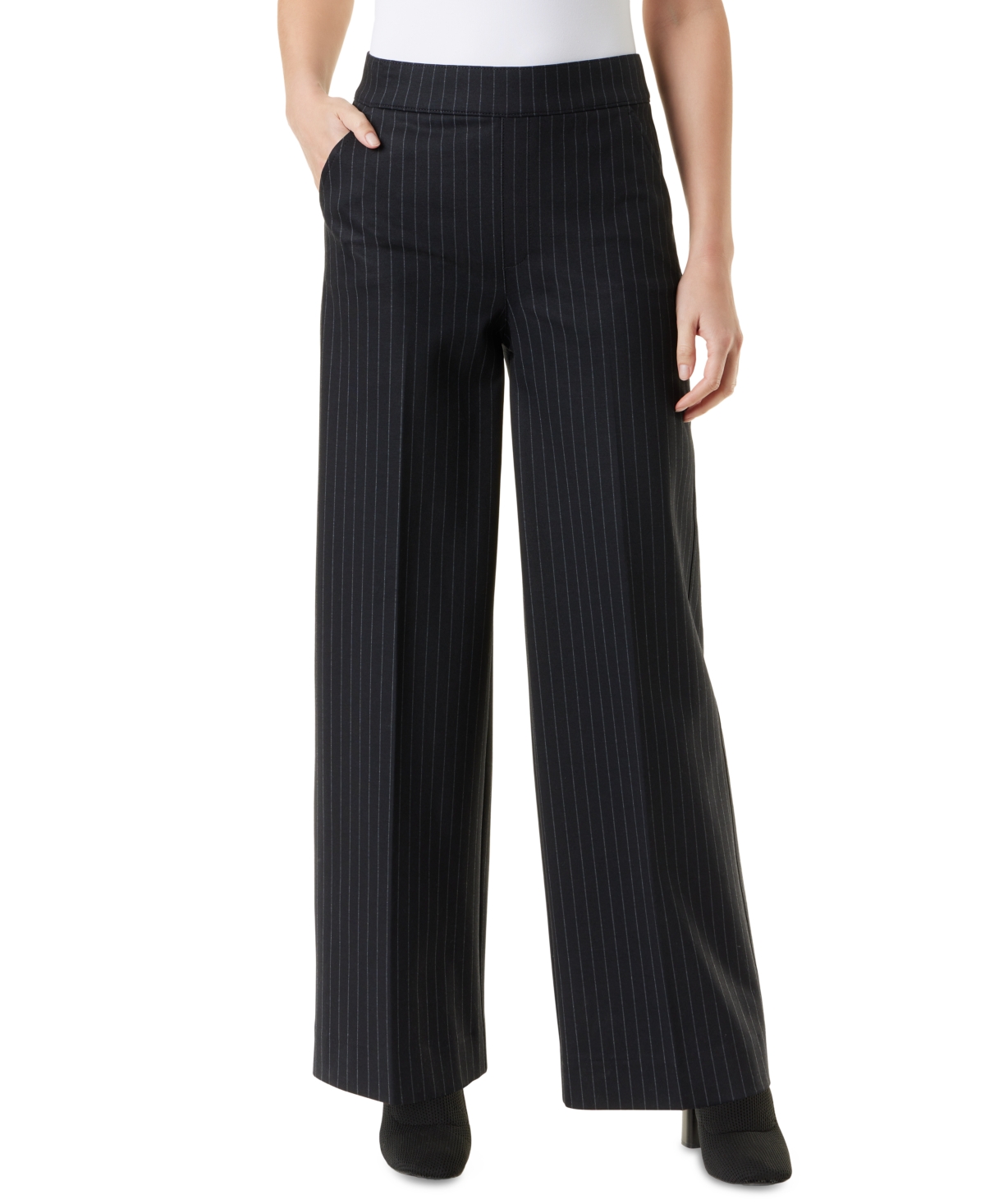 Click here for Gloria Vanderbilt Womens Wide-Leg Ponte Pants - Bl... prices