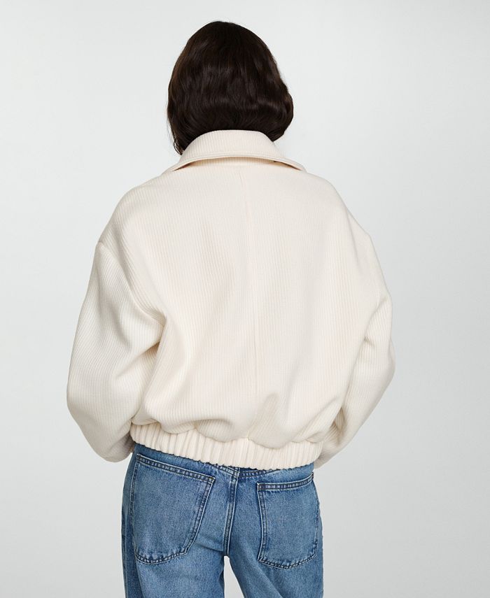 MANGO Women's Pocket Knit Jacket - Macy's
