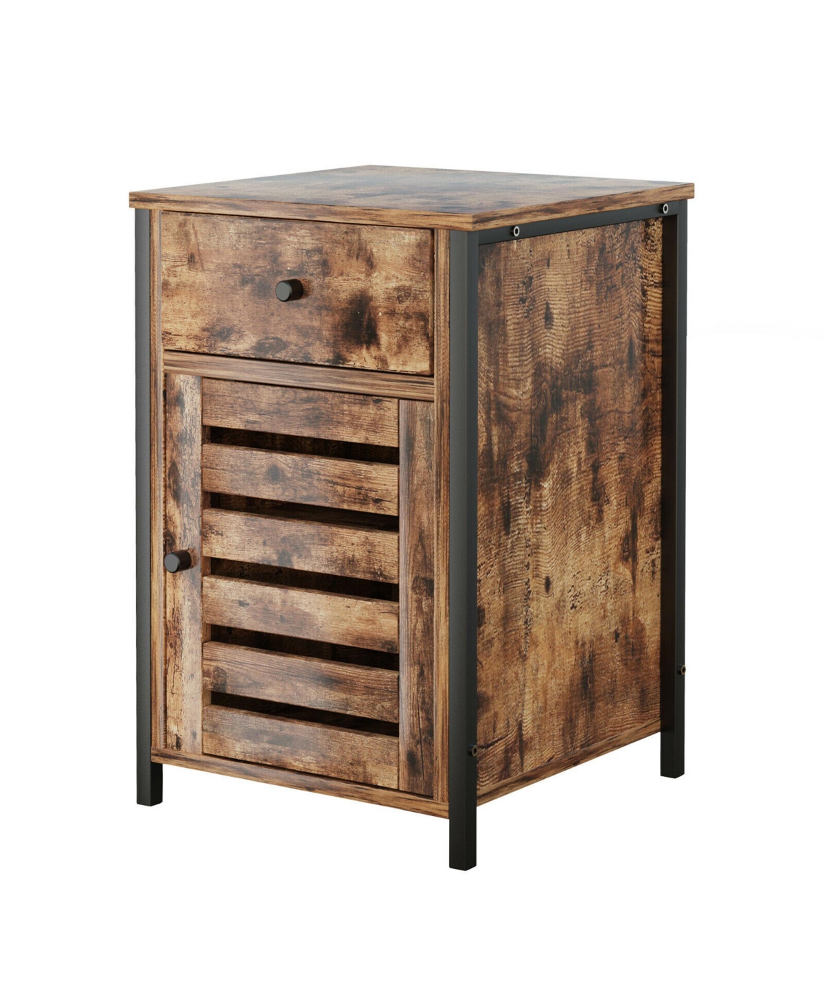 Click here for Gymax Nightstand with Drawer Cabinet Adjustable Sh... prices