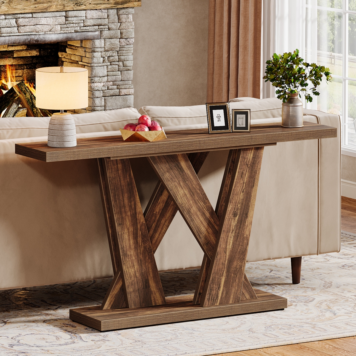 Click here for Tribesigns 55-Inch Farmhouse Console Table  Entryw... prices