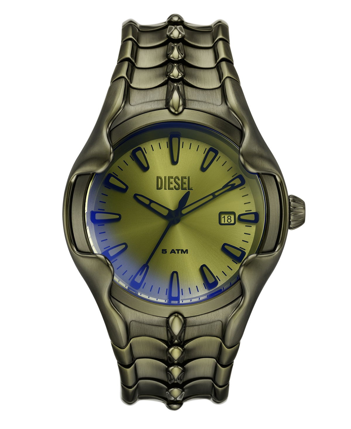 Click here for Diesel Mens Vert Quartz Three-Hand Date Green Stai... prices