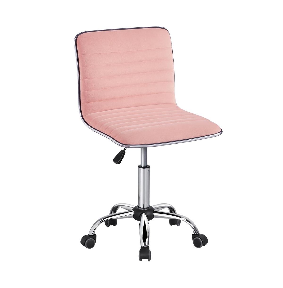 Click here for Yaheetech Swivel Velvet Low Back Armless Office De... prices