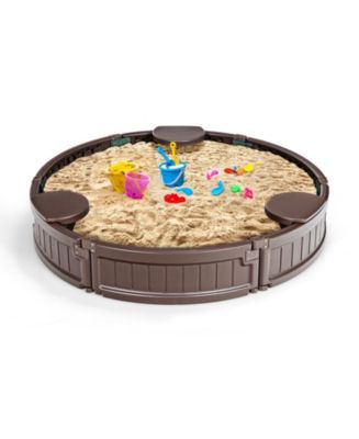 SUGIFT Sandbox with Built-in Corner Seat and Cover - Macy's