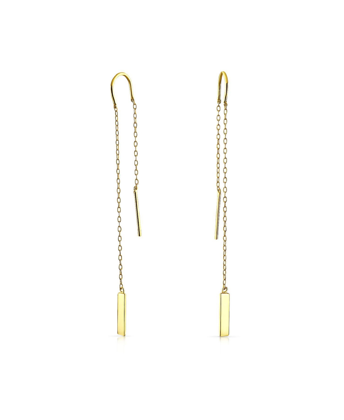 Click here for Bling Jewelry Minimalist Geometric Drop Bar Chain... prices