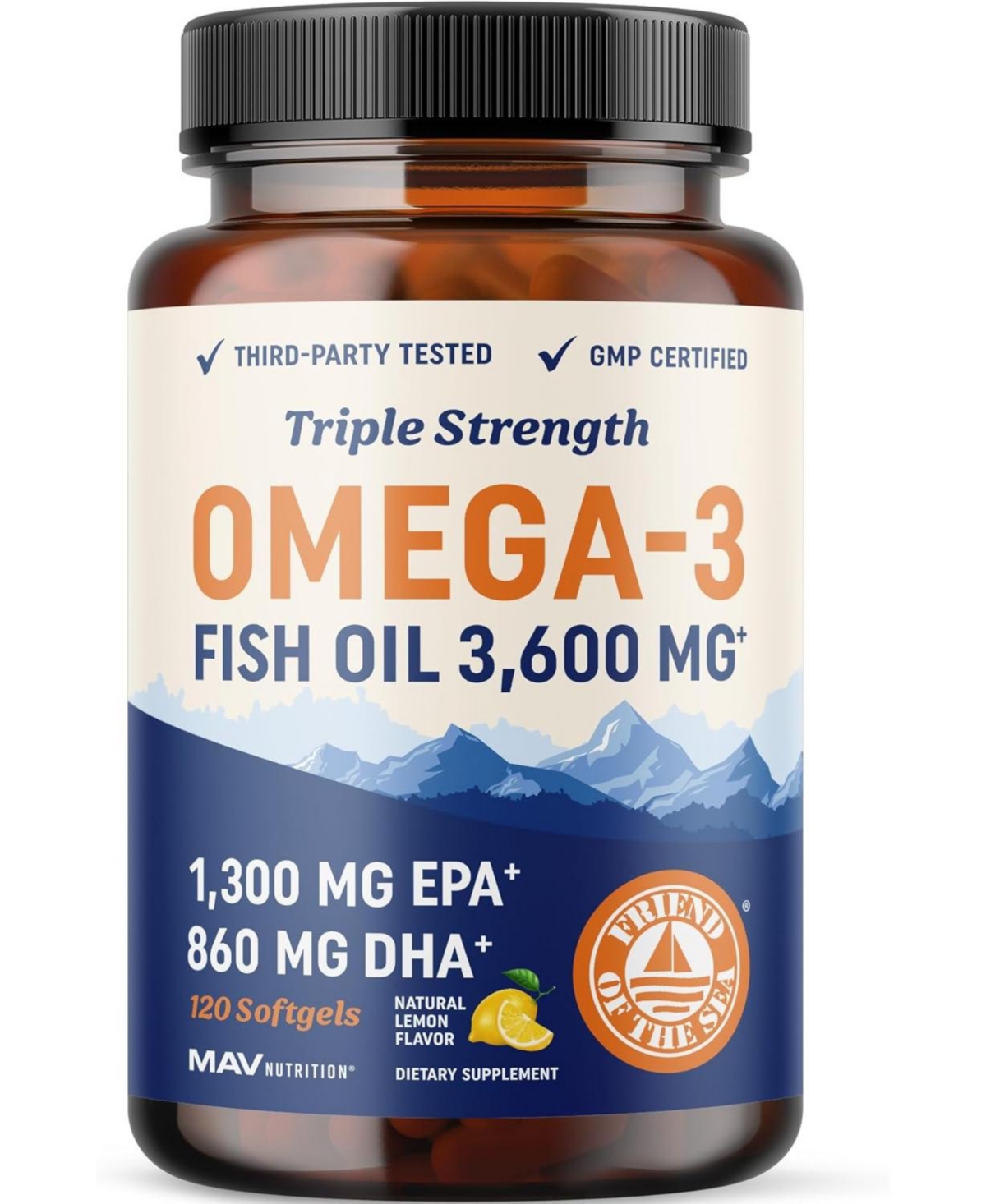 Click here for Mav Nutrition Fish Oil Softgels  3600 mg Epa & Dha... prices