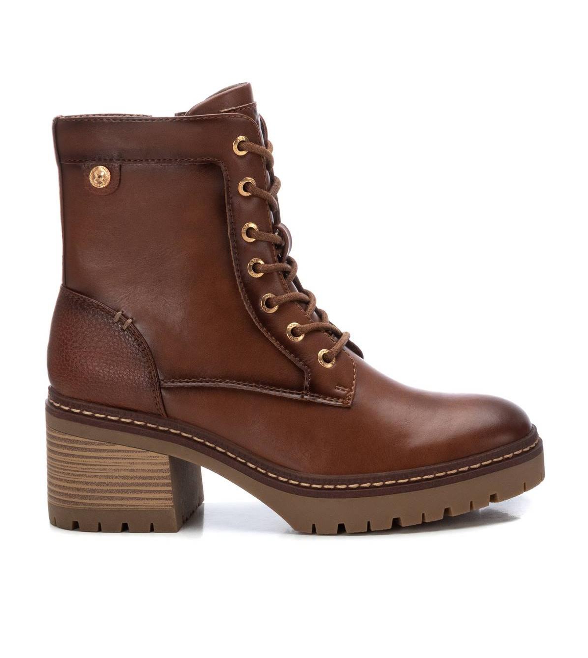Click here for Womens Combat Booties By Xti - Camel prices