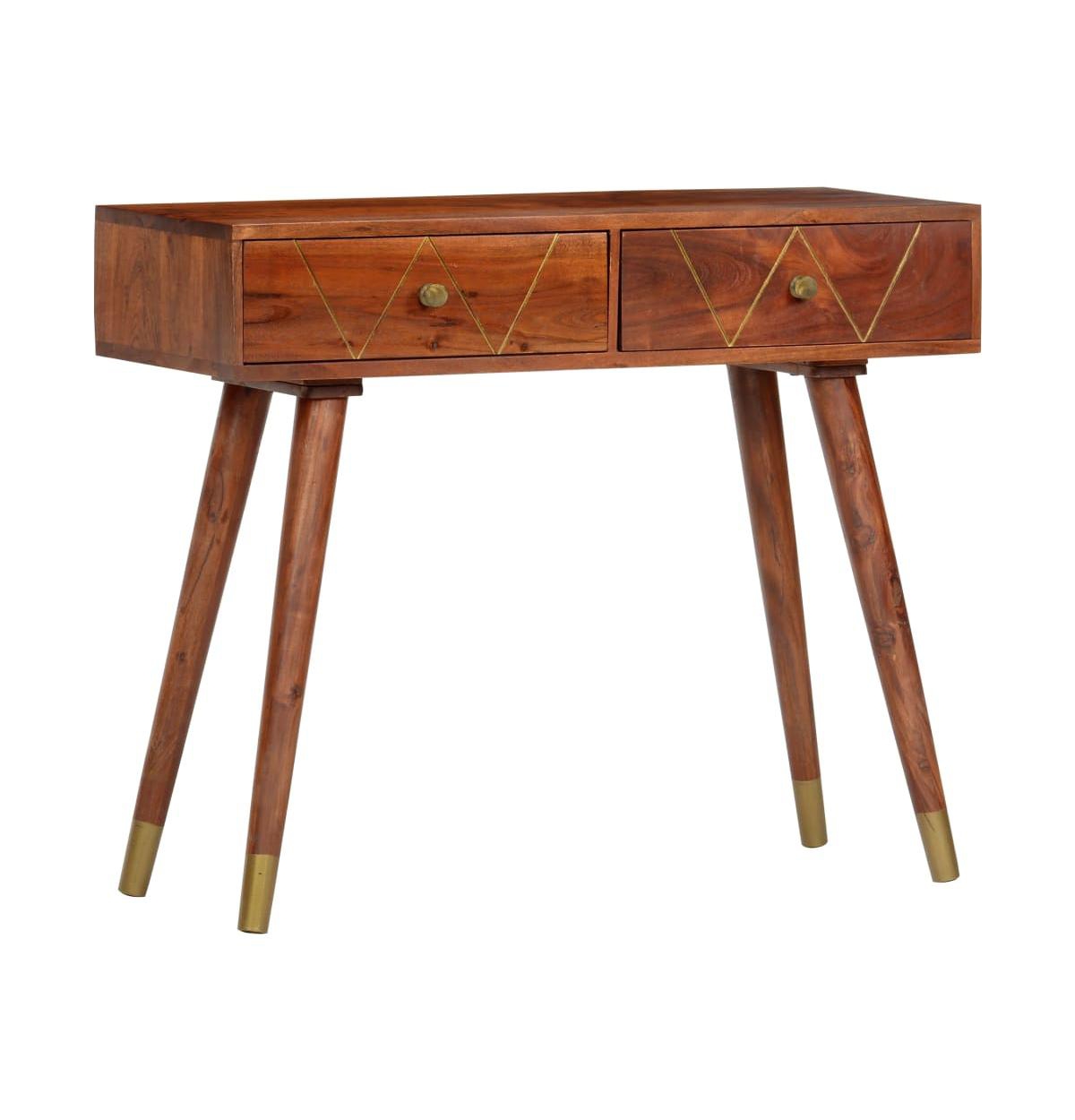 Click here for vidaXL Console Table 35.4x13.8x29.9 Solid Acacia W... prices