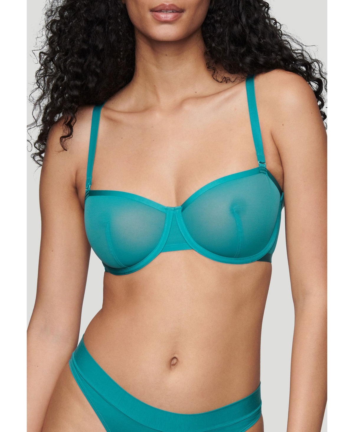 Click here for Cuup The Balconette - Mesh - Turquoise prices