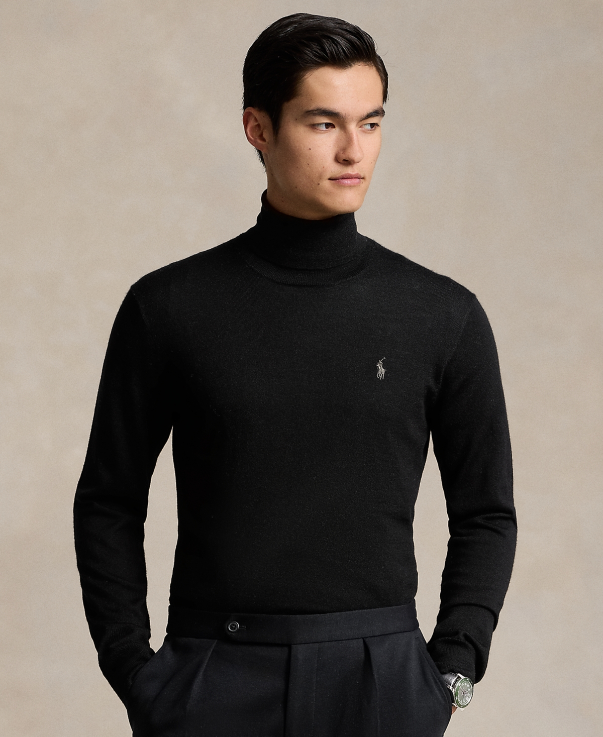 Click here for Polo Ralph Lauren Mens Washable Wool Turtleneck Sw... prices