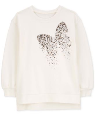Carter's Little & Big Girls Butterfly Fleece Sweatshirt - Macy's