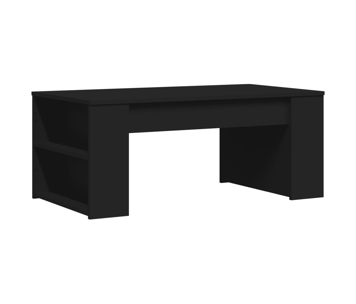 Click here for vidaXL Coffee Table Black 40.2x21.7x16.5 Engineere... prices