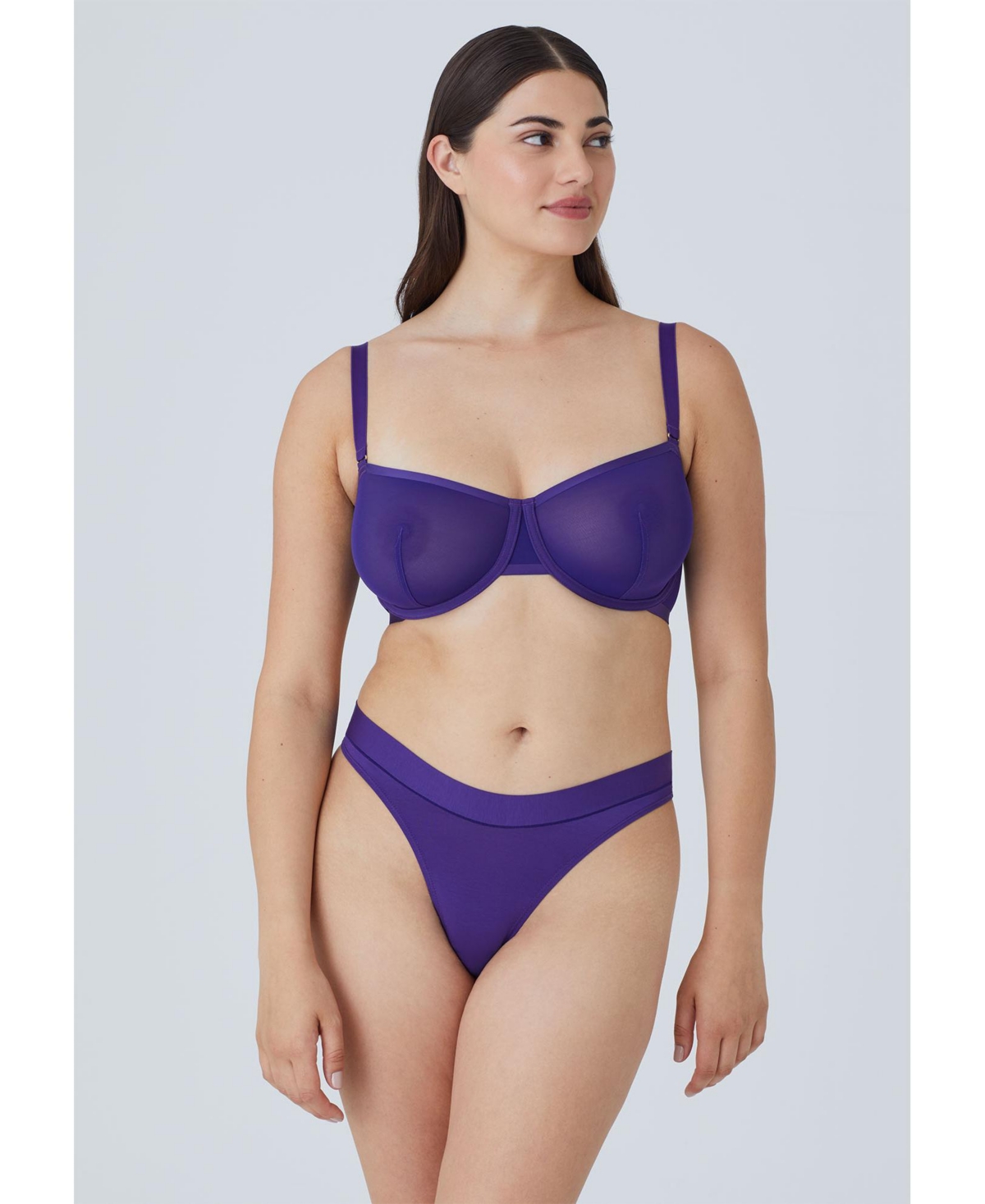 Click here for Cuup The Balconette - Mesh - Violet prices