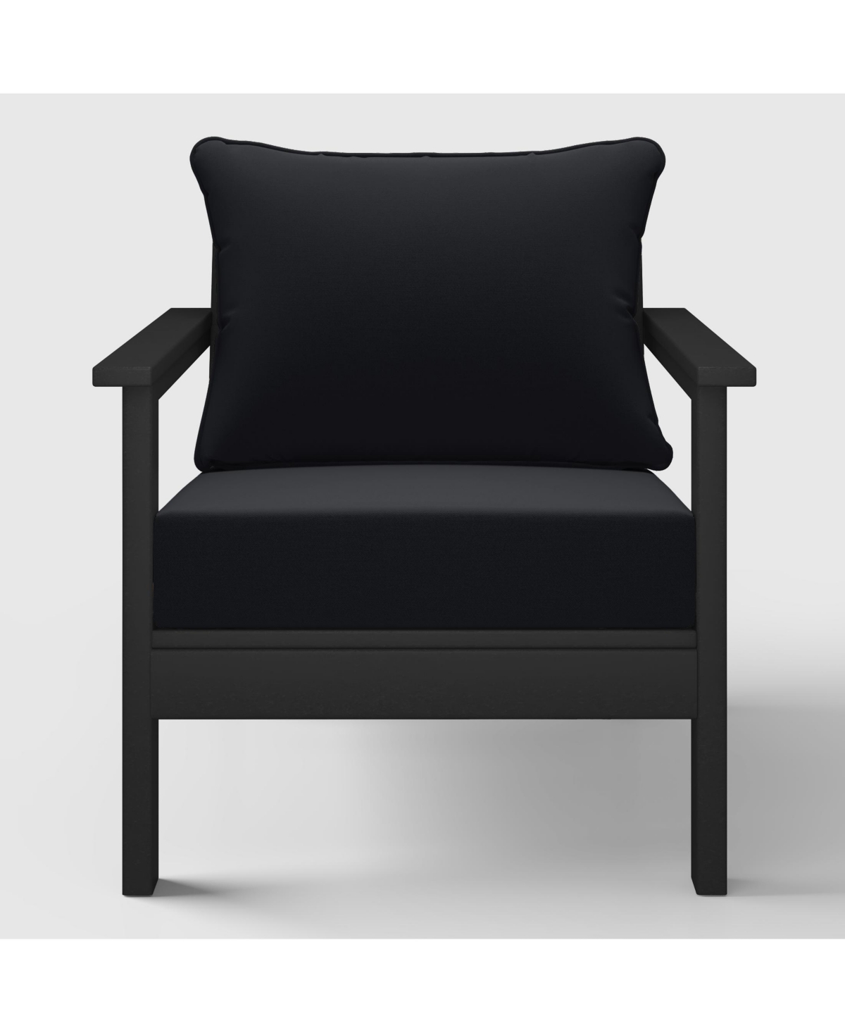 Click here for WestinTrends Outdoor Modern Hdpe Patio Black Club... prices