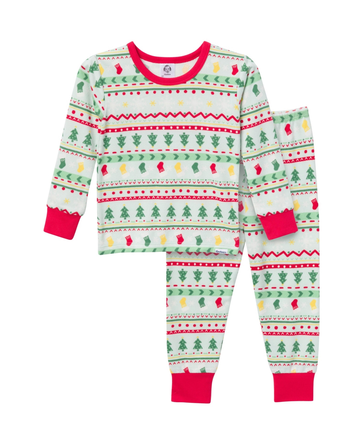 Click here for Gerber Baby Girls Holiday Family Pajamas Neutral T... prices