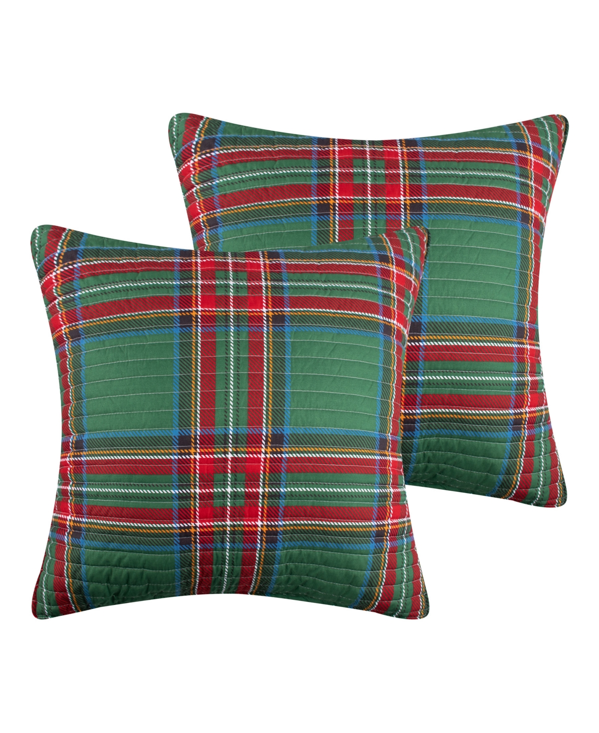 Click here for Levtex Spencer Green Plaid 2-Pc. Sham Set  Europea... prices