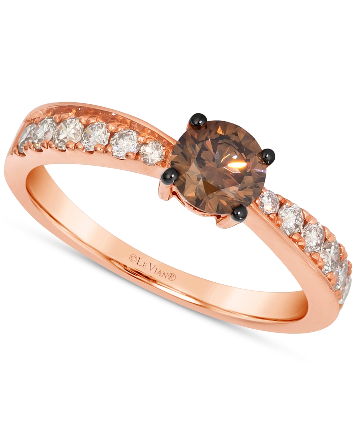 Click here for Le Vian Chocolate Diamond & Nude Diamond Ring (7/8... prices