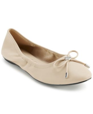KARL LAGERFELD PARIS Women's Velma Almond Toe Ballet Flats - Macy's