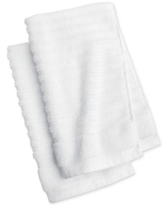Martha Stewart Collection Quick Dry Cotton Solid 2-Pc. Hand Towel Set ...