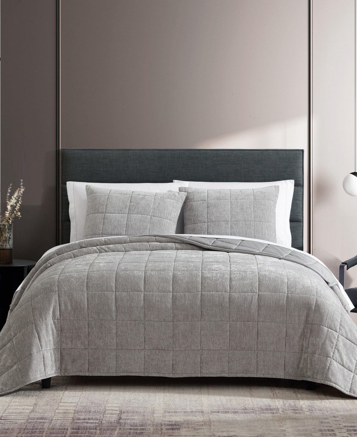 Click here for Vera Wang Chenille Box Solid 3-Pc. Quilt Set  King... prices