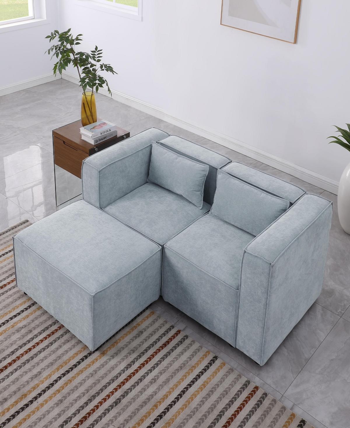 Click here for Streamdale Furniture Ultra-Cozy Chenille Sofa: Cus... prices