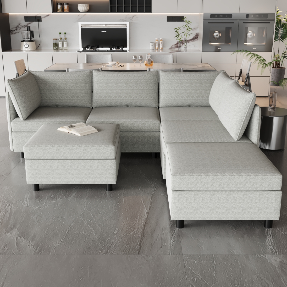 Click here for Streamdale Furniture Modular Sectional Sofa  Conve... prices