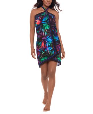 Miraclesuit Women's Palma Paradiso Scarf Pareo Cover-Up - Macy's