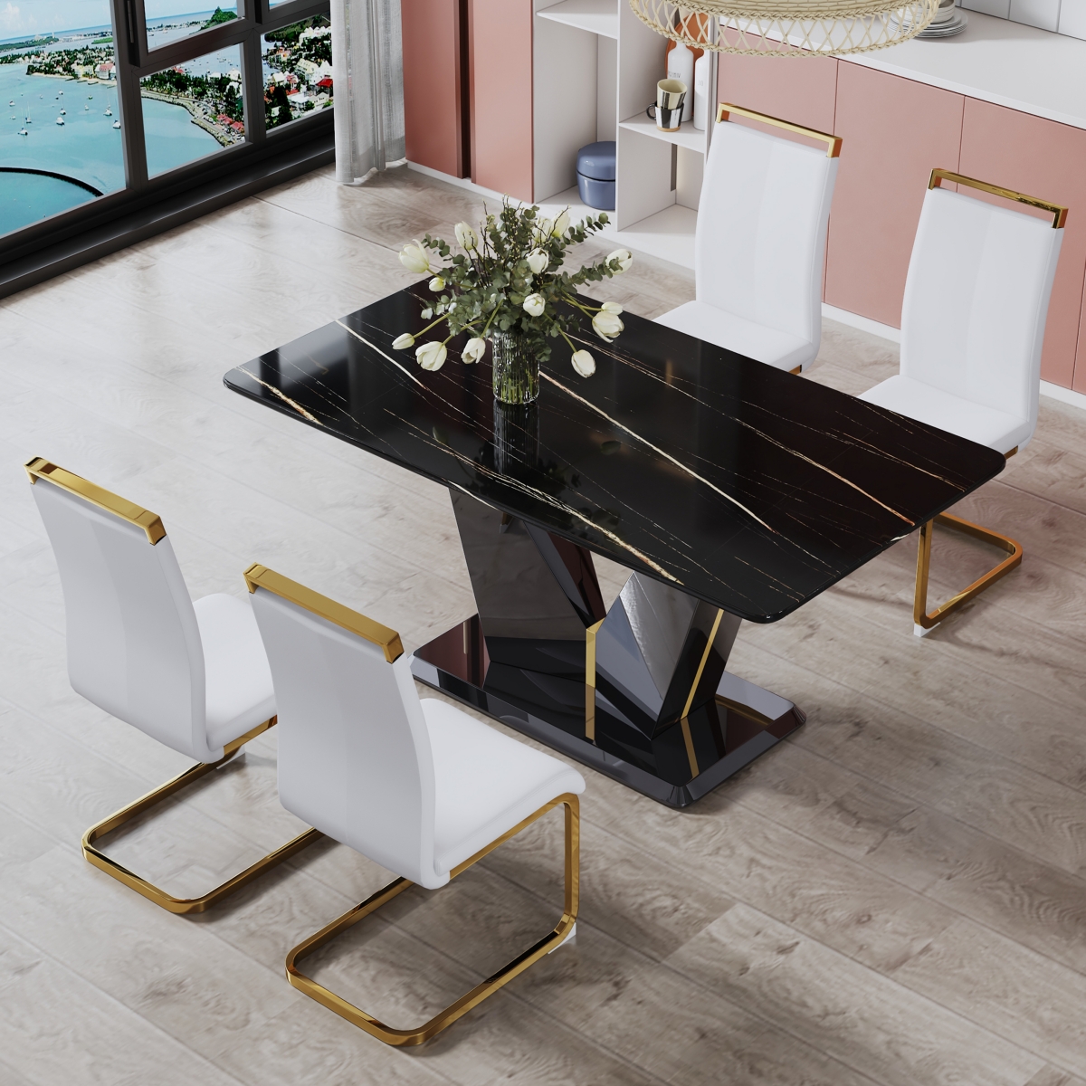 Click here for Streamdale Furniture Table and chair set  Modern m... prices