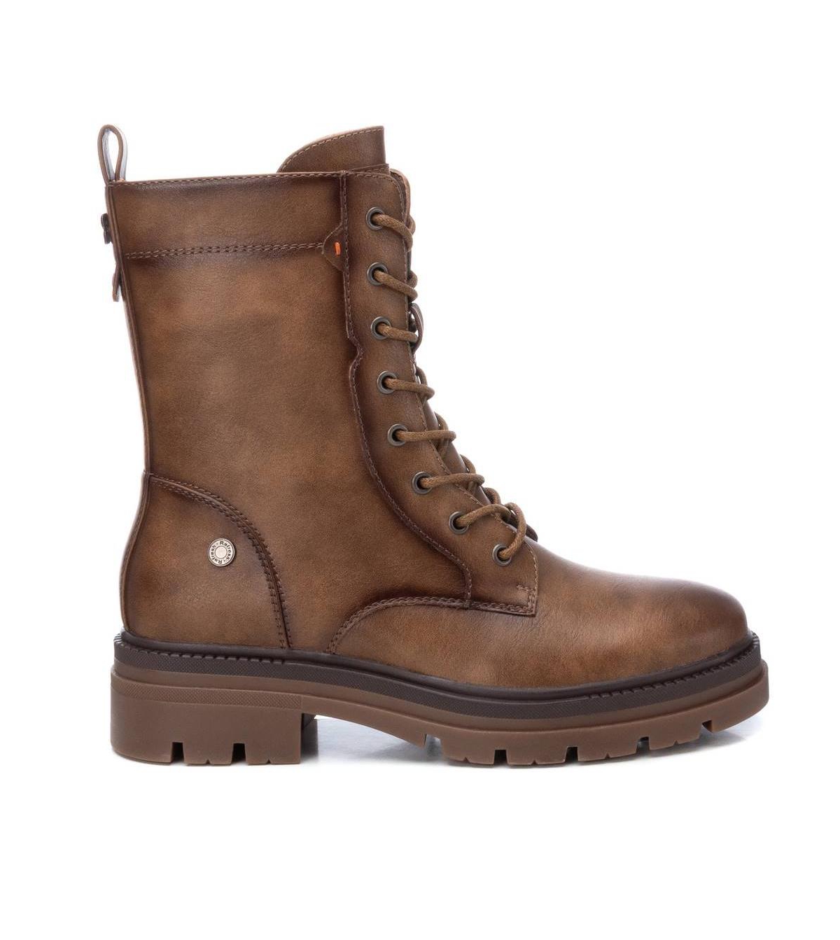 Click here for Xti Womens Combat Booties By - Taupe prices