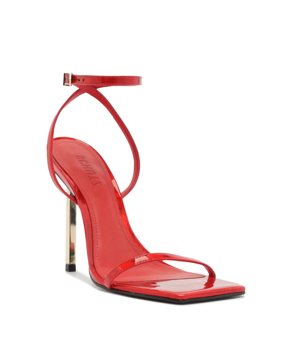 Click here for Schutz Womens Sam Squared Toe Sandals - Red prices