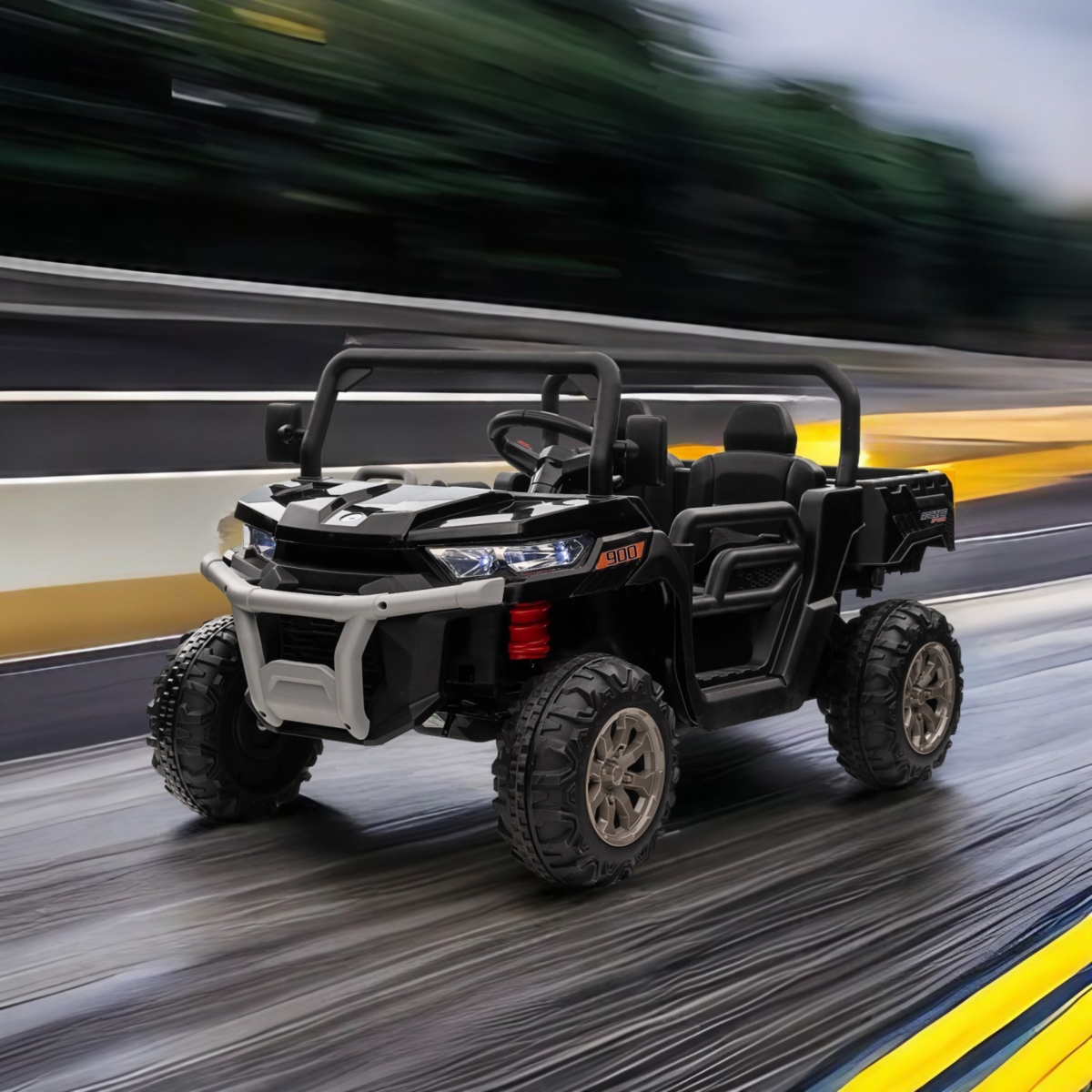Click here for Streamdale 24V Utv Ride-On Truck with Remote - Bla... prices
