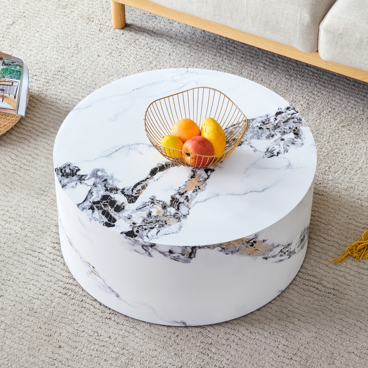 Click here for Streamdale Versatile Cylindrical Table with Patter... prices