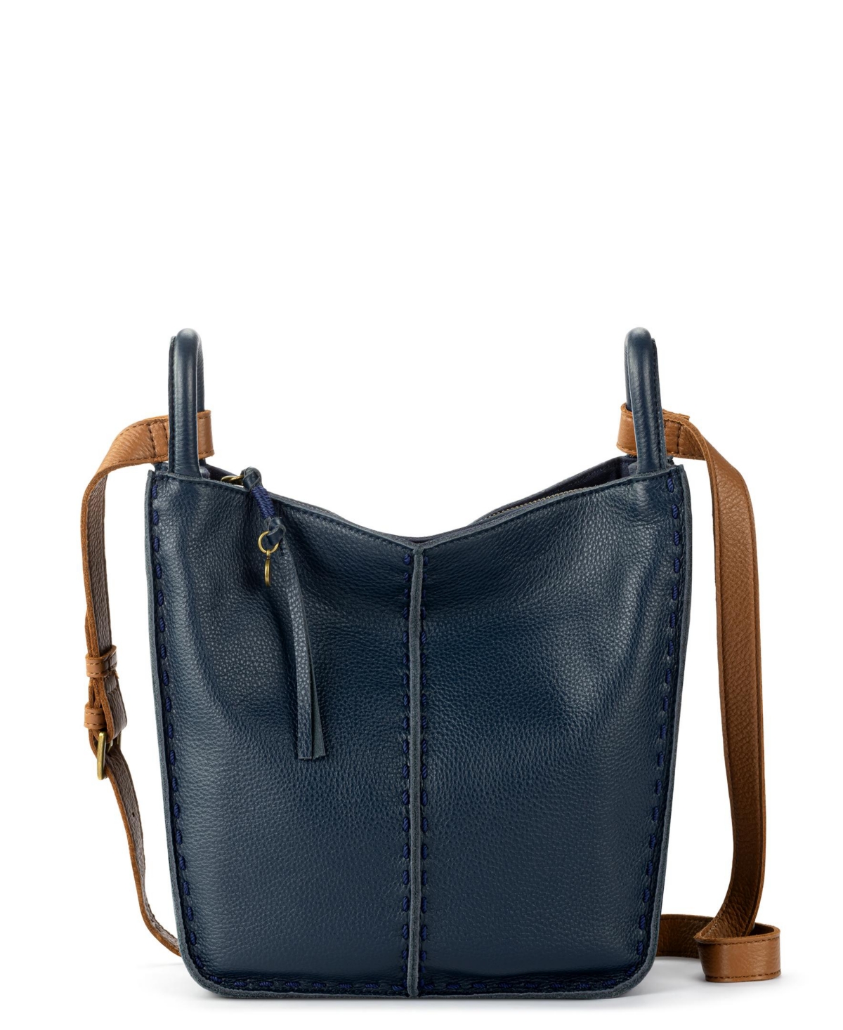 Click here for The Sak Los Feliz Leather Medium Crossbody Bag - I... prices