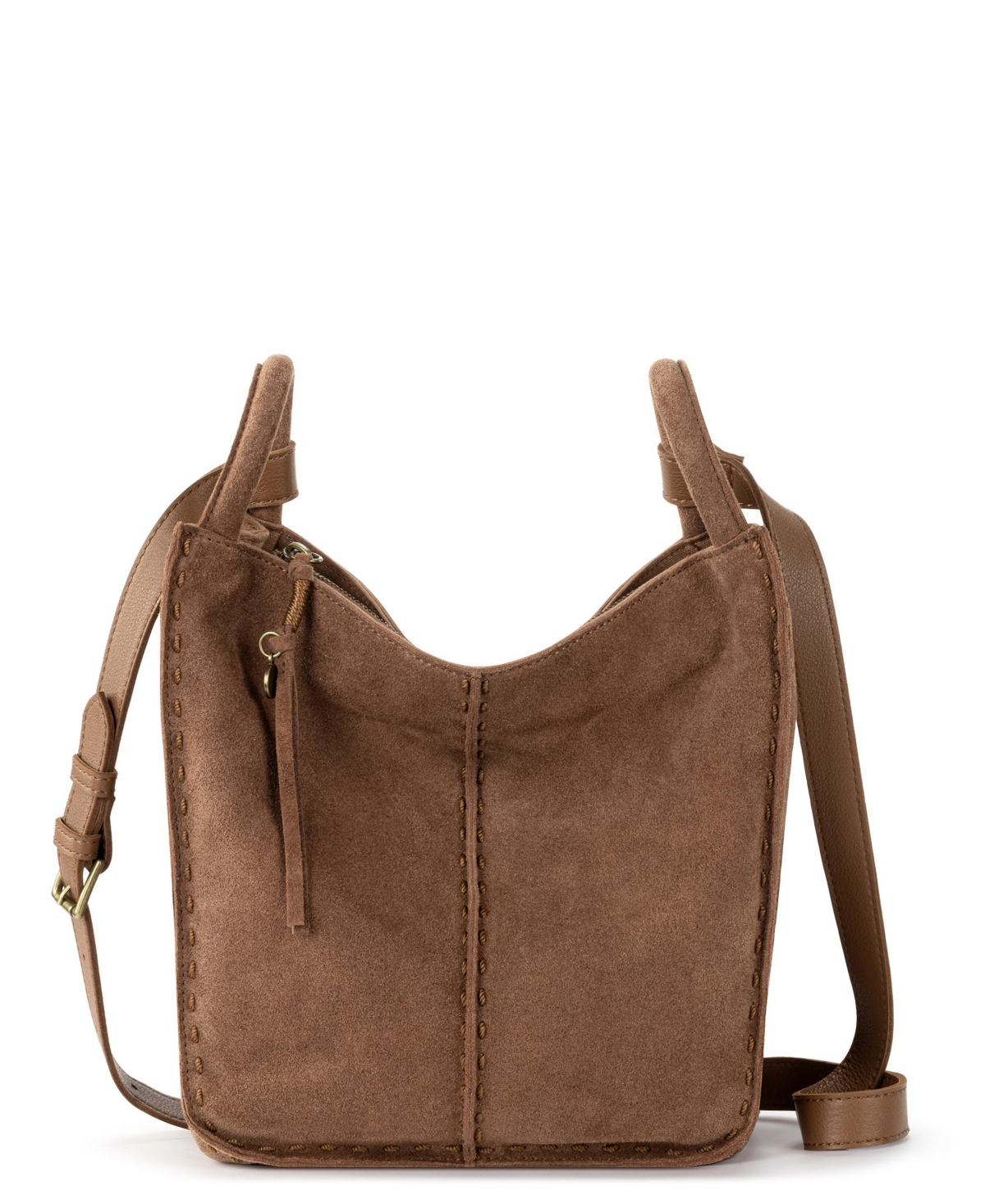 Click here for The Sak Los Feliz Leather Medium Crossbody Bag - T... prices