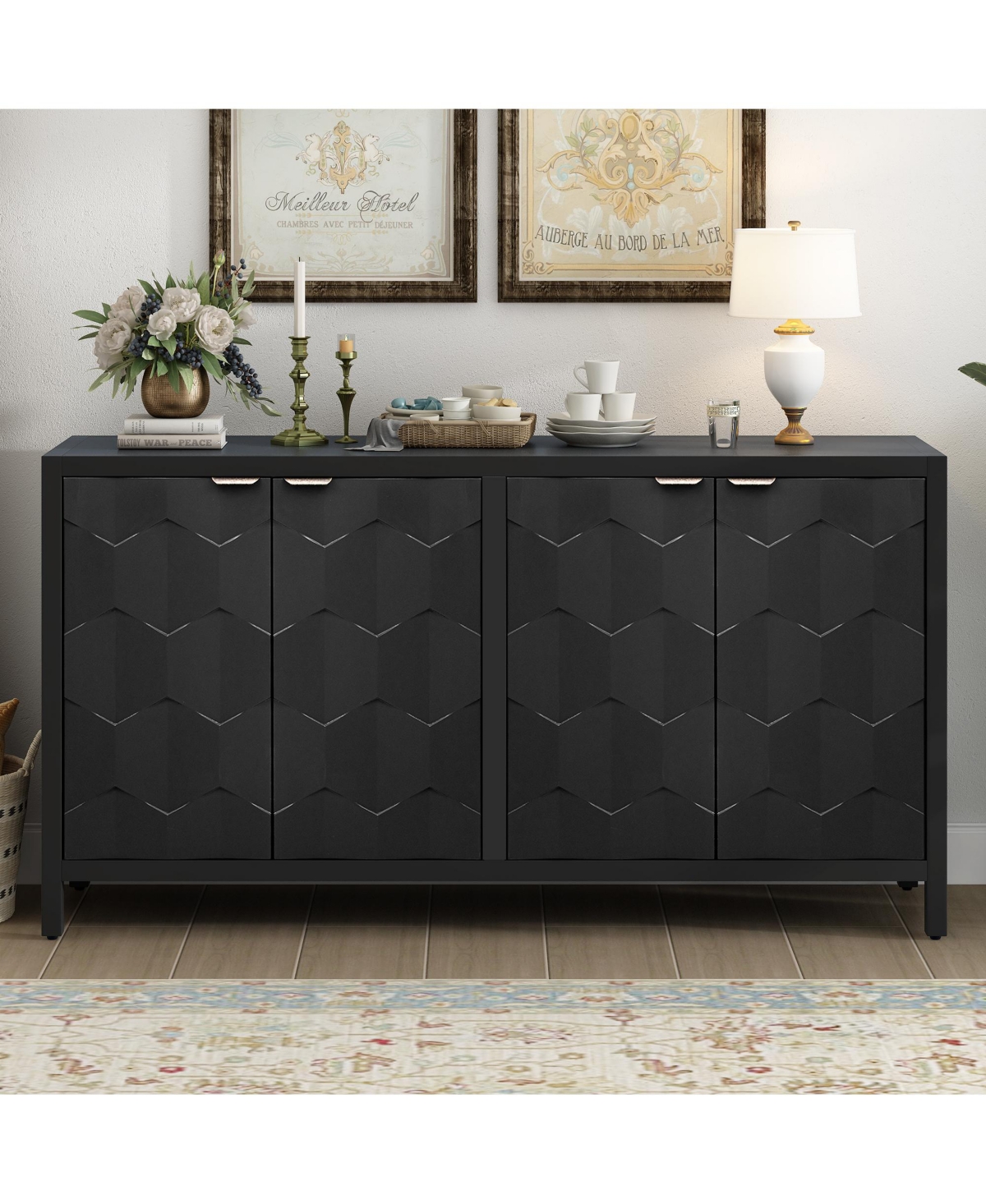 Click here for Streamdale Honeycomb Sideboard with Ample Storage... prices