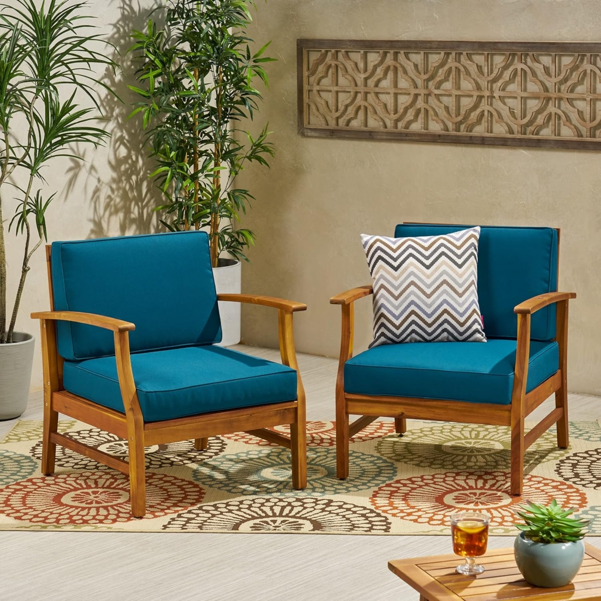 Click here for Perla Club Chairs Set Of 2  Blue - Blue prices