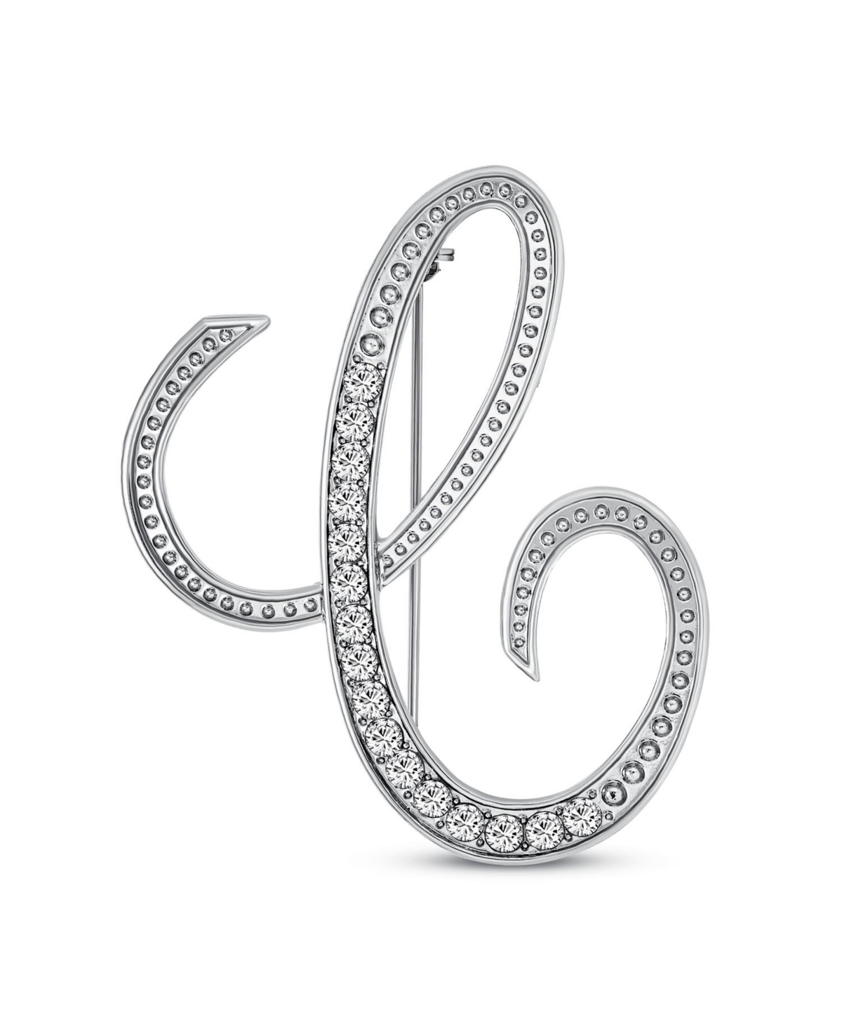 Click here for Bling Jewelry Large Statement Abc Pave Crystal Let... prices