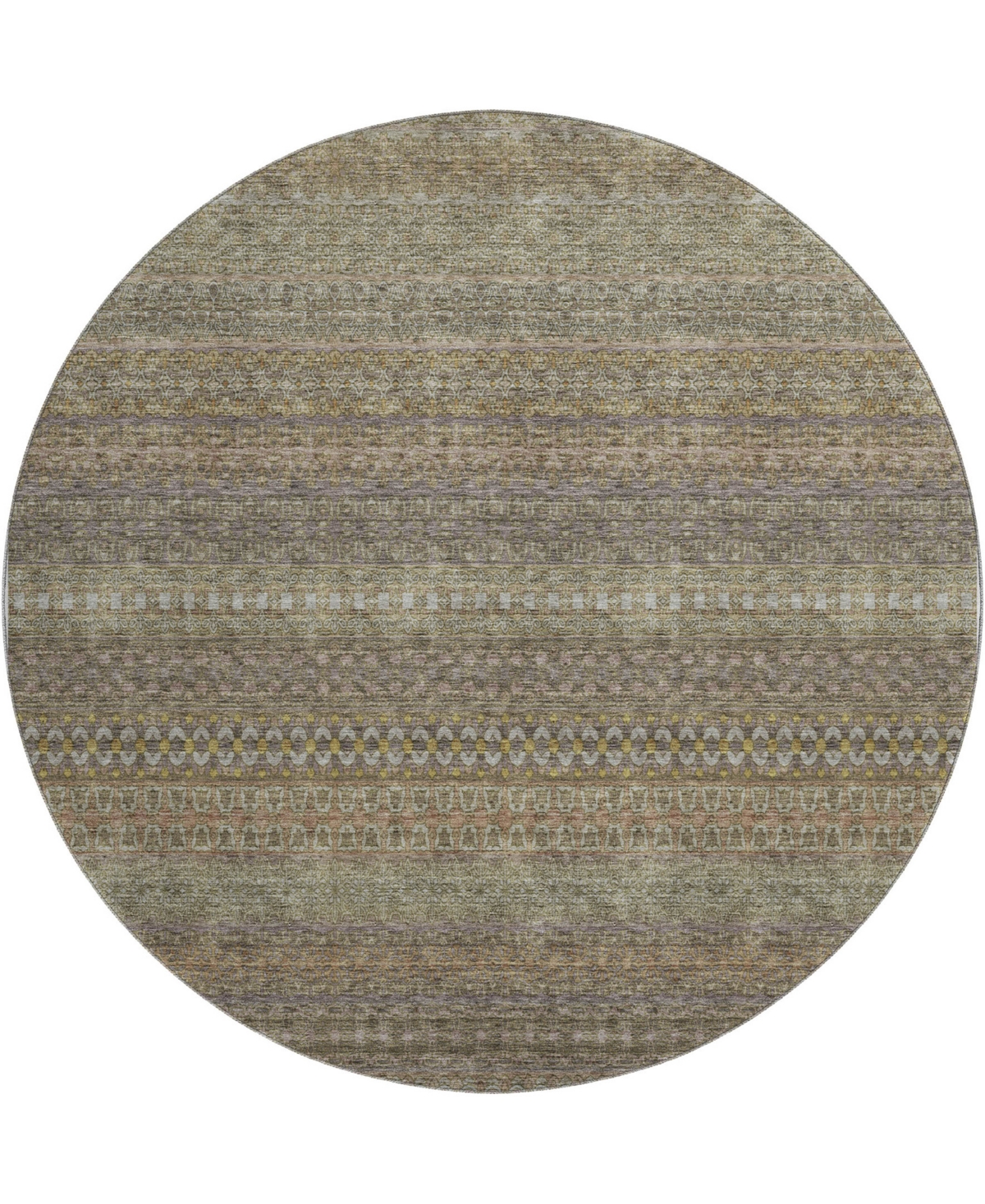 Click here for Dalyn Trevi Washable TV3 8x8 Round Area Rug - Khak... prices