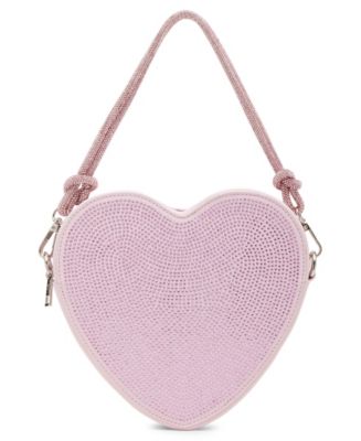 Madden Girl Gia Heart with Rhinestones Crossbody Bag - Macy's