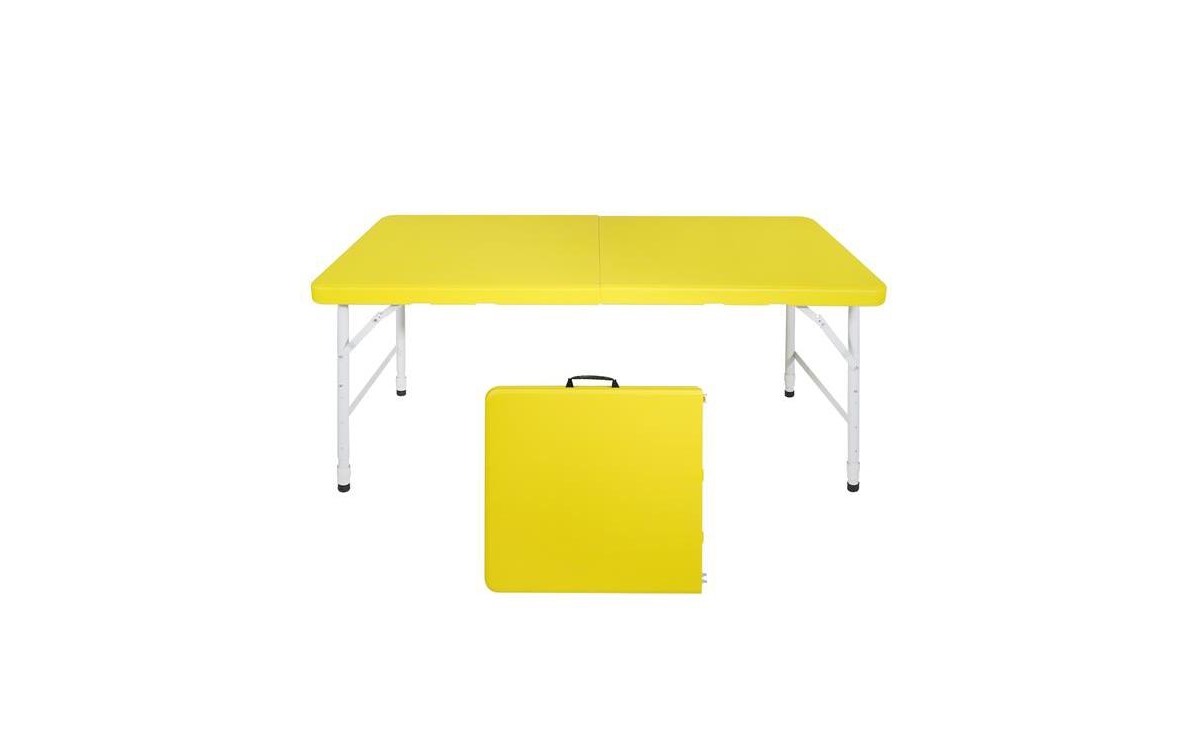 Click here for Slickblue 4ft Yellow Portable Folding Table for In... prices