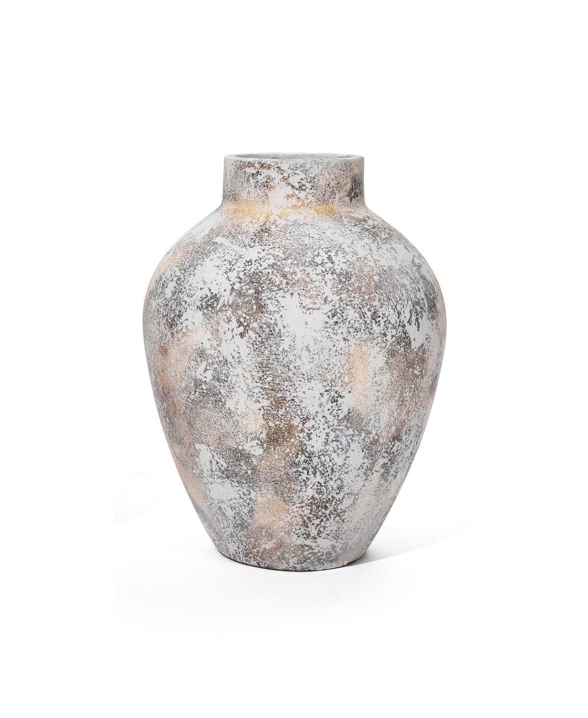 Click here for LuxenHome Marble White 12 Inch Tall Stoneware Tabl... prices
