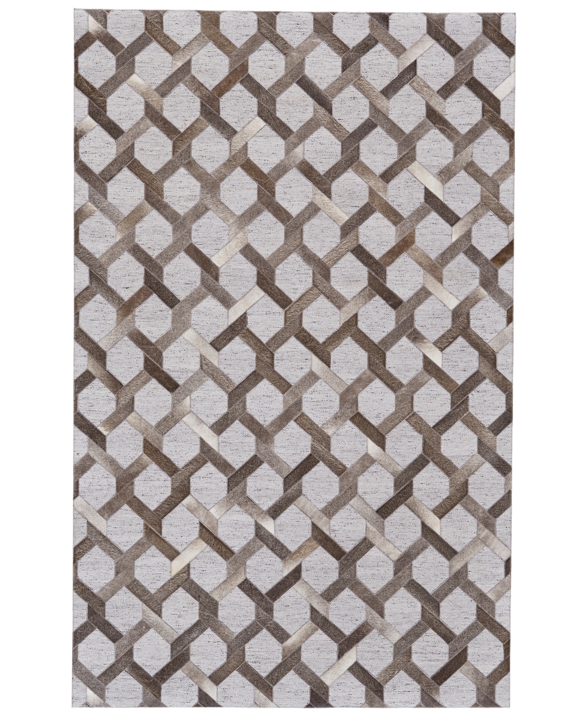 Click here for Feizy Fannin 0752F 8x11 Area Rug - Gray/Taupe prices
