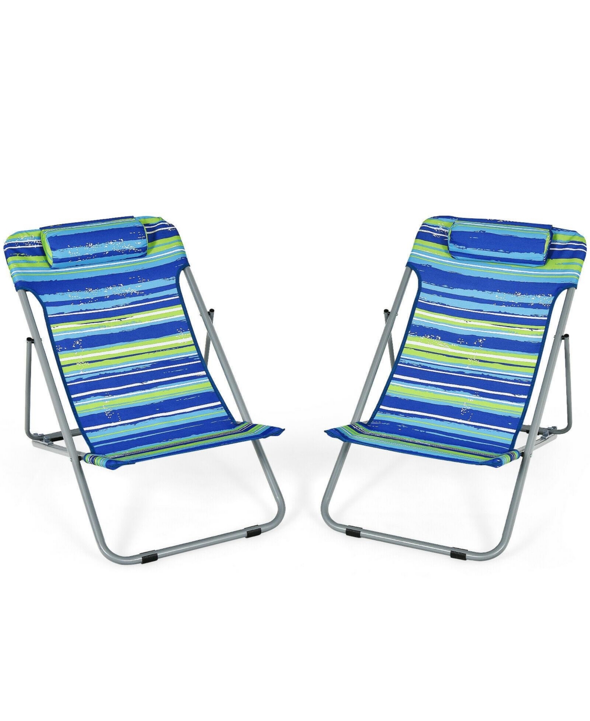 Click here for Sugift Portable Beach Chair Set of 2 with Headrest... prices