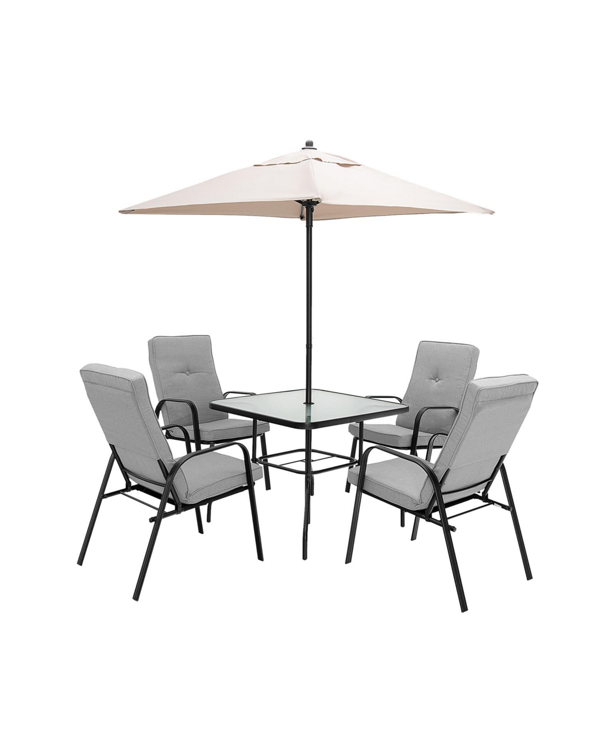 Click here for Sugift 6 Pieces Patio Dining Set with Umbrella and... prices