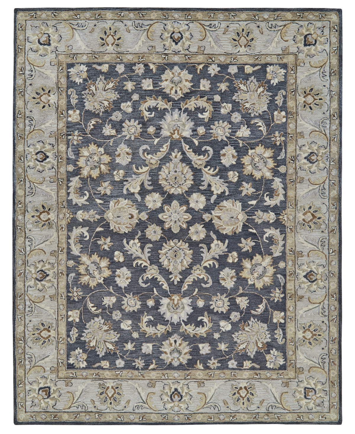Click here for Feizy Eaton 8397F 5x8 Area Rug - Blue/Gray prices
