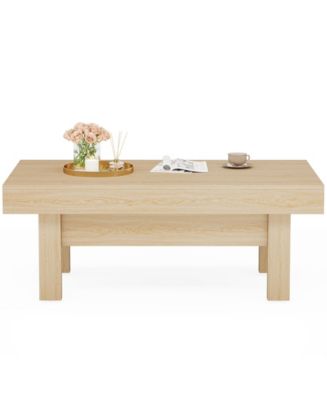 Tribesigns Modern Coffee Table, 47-Inch Simple Rectangle Center Table ...