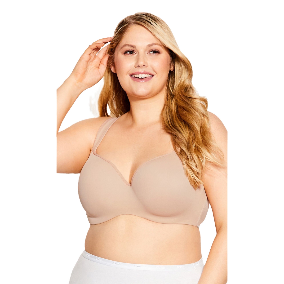 Click here for Avenue Womens Basic Balconette Bra - Natural prices