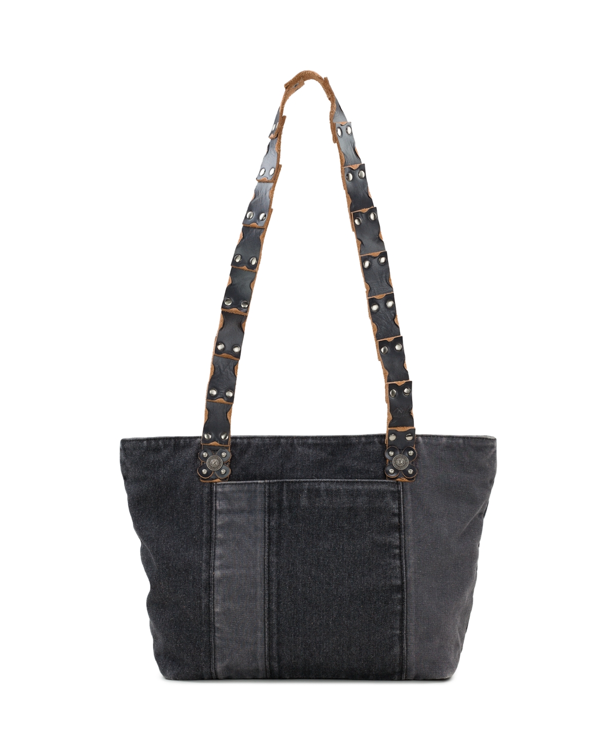 Click here for Patricia Nash Maggiore Washed Denim Patchwork Tote... prices
