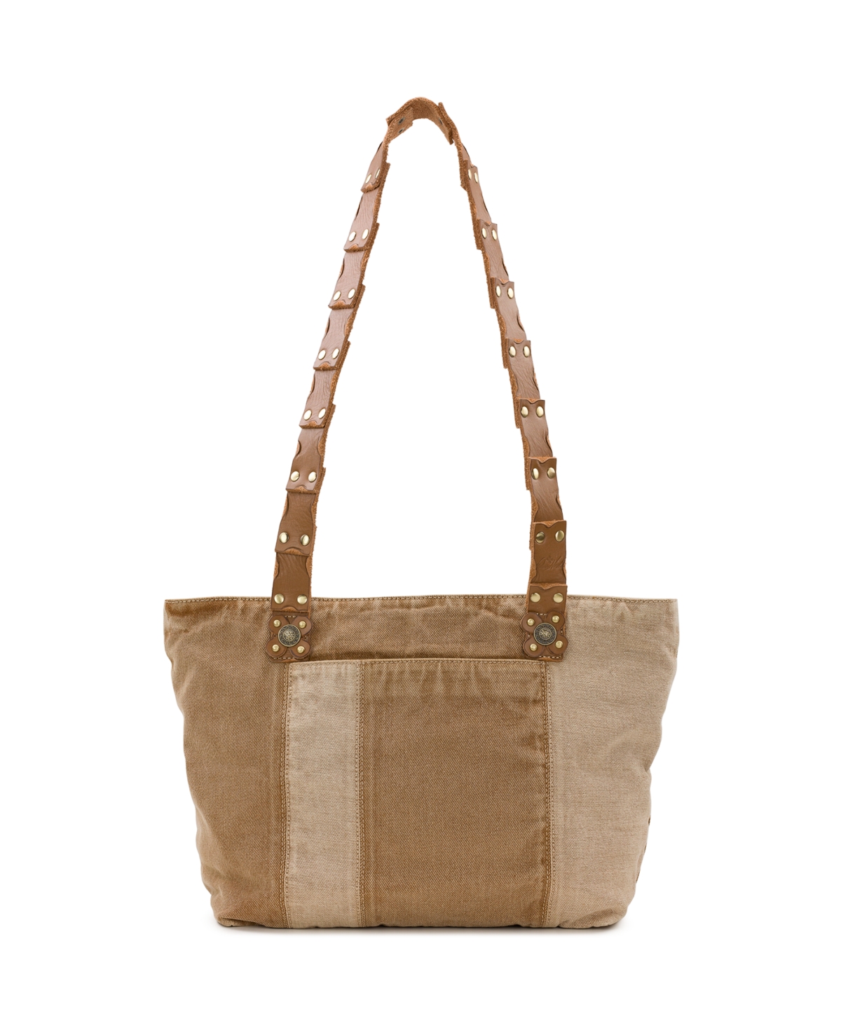 Click here for Patricia Nash Maggiore Washed Denim Patchwork Tote... prices